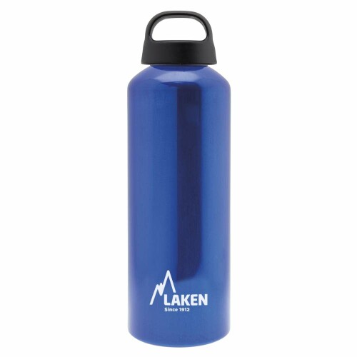 LAKEN(ラーケン) クラシック ブルー 0.75L PL-32A 基準重量:約139g　サイズ:直径7.4×23.5cm 軽くて丈夫な素材のアルミで作った水筒。PETボトルと違い、割れにくいので登山やツーリングに安心して携行できます。ま...