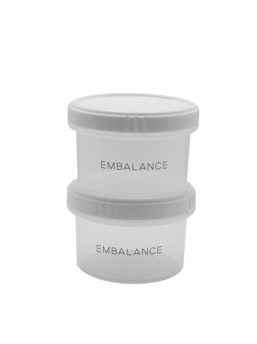 ウィルマックス(Wilmax) エンバランス(EMBALANCE) ラウンドコンテナ (丸型) XS 130ml ホワイト 2個セット T12210 エンバランス加工を施した、鮮度保持機能の高い保存容器。 [サイズ]約直径7.4×高さ5cm...