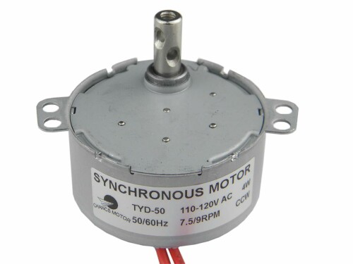 CHANCS TYD-50同期モーター110V AC 7.5-9RPM CCW電子レンジ用固定回転4Wターンテーブルギアボックス これはTYD-50 AC 110V CW/CCW同期モーターで、消費電力が少なく、低ノイズ、小型、軽量、使いや...