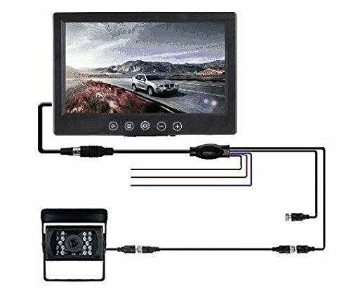 9インチモニター+ バックカメラ 12V 24V対応 バックカメラセット+一体型20Mケーブル トラック、バス、重機等対応 ORG-CMN90PROSET 9インチ大画面モニター バックカメラ信号安定性が増し防水性能もUP 4pinジャック...