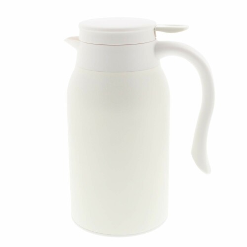 リビング MIP 卓上ポット0.9L ホワイト 保温 保冷 410340 サイズ(約):径10.5×高さ21cm、容量:0.9L 本体重量(約):506g 素材・材質:本体/ステンレス鋼、持ち手/ポリプロピレン、蓋栓/シリコーン・ポリプロピ...