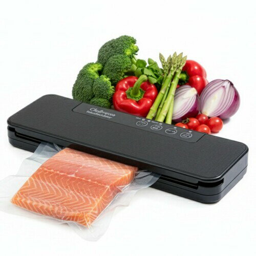 chef PRESSO 真空パック機 Standard 脱気シーラー 家庭用 エンボス袋専用 手動脱気対応 【商品詳細】chef PRESSO 真空パック機 Standard。本体サイズ約370×120×35mm、重量約1kg、消費電力10...