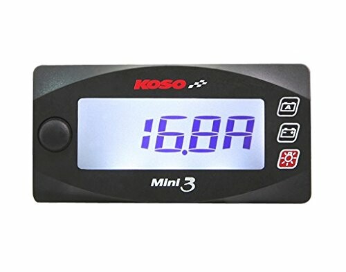 KN企画 KOSO バイク オートバイ スクーター 車 Mini3デジタル 電流計 電圧計 アンペア ボルト ボルトメーター 保証内容: お買い上げより12ヶ月間の保証付 (KN企画正規品のみの保証です) 商品説明: Mini3メーターシリ...
