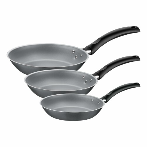 トラモンティーナ トリム フライパン 16cm & 20cm & 24cm 3点セット アルミ製 ノンスティック(フッ素コート) 軽量 くっつかない 食洗機対応 ガス火専用 敬老の日 引っ越し祝い ギフト 20198/661 TRAMONT...
