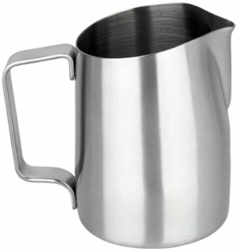 WPM ミルクピッチャー 450ml ステンレス HC7107ST サイズ(約):直径7.8×高さ11.0cm 本体重量(約):185g 素材・材質:ステンレス 生産国:中国 容量:450ml、180cc目盛りつき 180cc目盛りつき 大...