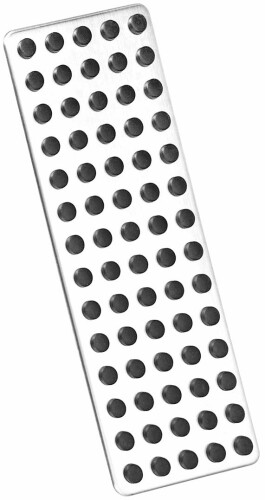 Daisybee フットレスト 車 運転席 ペダルカバー ステンレス製 滑り止め 後付け 汎用 太幅 23.7×8.7cm 【カーペット剥き出しの足元を、ステンレスの踏み板に】アクセルとブレーキには金属製のペダルが付いているのに、左足を置く...