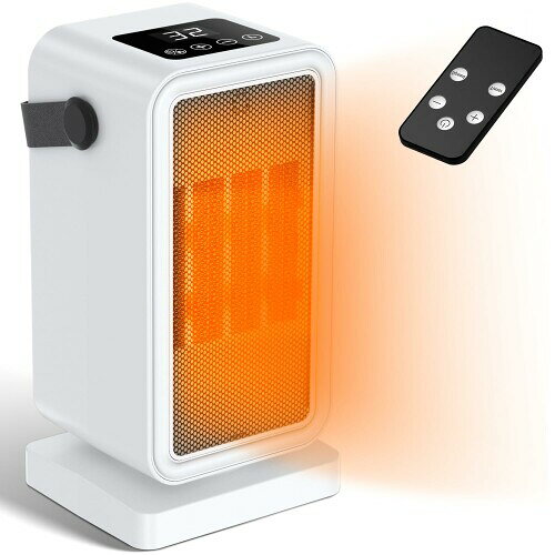 サーキュレーター セラミックヒーター『ECO知能恒温&2秒速暖』セラミックファンヒーター 500W/680W 10畳 熱変換効率99% 節電対策 15〜35[度]温度調節 1〜12Hタイマー リモコン付き リモコン付き 55°C自動電源オフ...