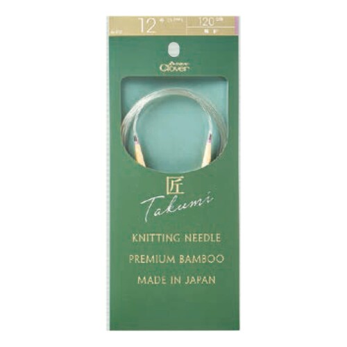 Clover クロバー 匠 輪針 S 120cm ジャンボ 9mm 46-029 素材:針/竹、コード/ナイロン 、接合部/ステンレス、チップ/ABS樹脂 原産国:日本 編みやすい針先 コードがねじれず快適な回転するコード 編みやすさにこだ...