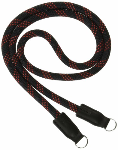 cam-in (カムイン) カメラストラップ DCS-005シリーズ (95cm, ブラック × レッド) 直径1cmの高強度のクライミングロープを使用。長さはロープを結ぶ事により調節可能。防水加工を施しており、調節時にきつく縛っても、結び...