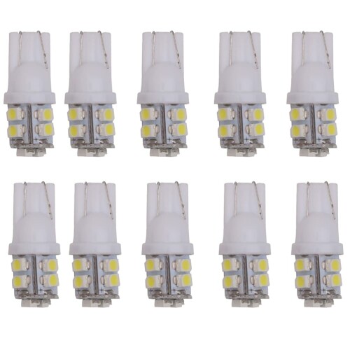 LightBox T10 194 168 W5W LED 車内照明 マップドームランプ ポジションランプ12V 10連 1210SMD ホワイト10個入り 【商品仕様】パックあたり10個の電球。 色:ホワイト。作動電圧:12V。 10連 3...