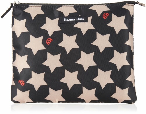 ハンナフラ(Hanna Hula) 消臭ポーチ ロックスターブラック [本体サイズ] 横25cm×縦20cm [素材] ポリエステル [製造国] 中国 58g 「デオドラントネーム(R)」付き。デオドラントネーム(R)の性能は、消臭効果:汗...