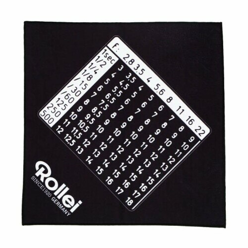Rollei カメラクロス 48cm×48cm ピタットくっつく クリーニングクロス 露出表 Lサイズ 実用新案登録済商品 カメラ レンズ スマホ タブレット 表地と裏地の異なる特殊素材がくっつきあい、ピタット!くっつくカメラクロス( ※実...