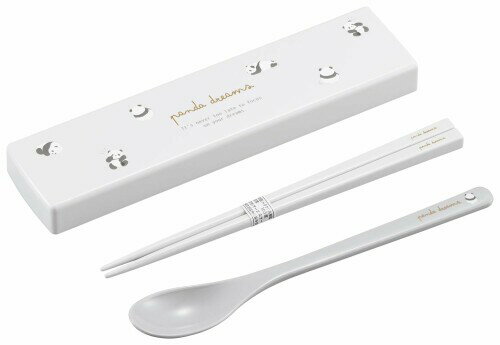 OSK(オーエスケー) カトラリーセット ぱんだ 引きフタコンビ 箸 18cm スプーン 日本製 食洗機対応 抗菌 かわいい おしゃれ 男女兼用 大人用 子供用 学生 CT-27 サイズ:4.8x19.1x1.8cm 重量:86g 素材:【...