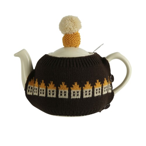 LONGDON HOMEONE かわいいアクリルニットティー ロンドン陶器用 2カップサイズ ギフト (ブラウンハウス) イギリスの人気ブランド「london pottery」や「price & kensington」の2カップのティーポッ...