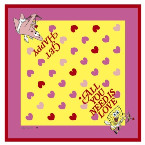 大西賢製販 SPONGEBOB ランチシリーズ HEART ANGEL ランチクロス スポンジボブ 約430×430mm SBH-800 【色】スポンジボブ【サイズ】約430×430mm 素材:綿100% スポンジボブのランチシリーズHEA...