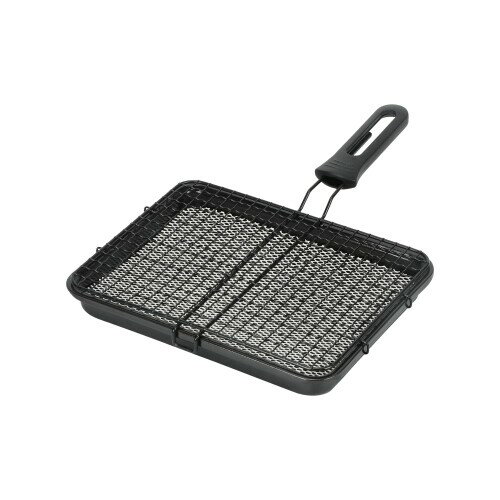 パール金属 魚焼 クリンプ 大判 セラミック入 ガス火専用 ホットグリル HB-6036 製品サイズ:(約)全長37.5×幅27×高さ5cm 製品重量:(約)0.52kg 素材・材質:本体/鉄(ほうろう)、焼きアミ/鉄(シリコーン樹脂塗装(...