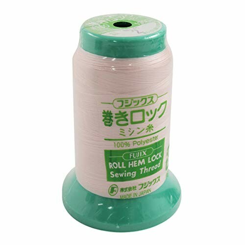FUJIX (フジックス) 巻き ロック ミシン 糸 ＃100/1000m COL. 2 ポリエステル100％ F86 太さ:100番 巻:1000m 素材:ポリエステル100% 使用針:ミシン針9号 ミシン糸の中でも細く、しかも強い糸です...
