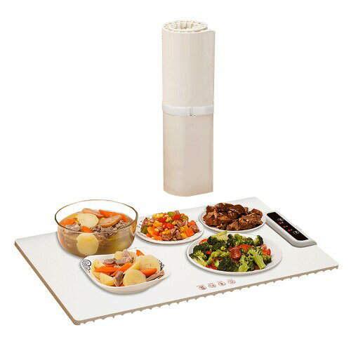 卓上保温プレート ホットプレート 食品保温プレート 電気保温トレイ 折りたたみ式 多機能食品断熱ボード 温度調節可 10秒の急速加熱 フルプレート加熱 お手入れも簡単 収納袋付き ホームビュッフェ、レストラン、パーティー用 商品コード340...
