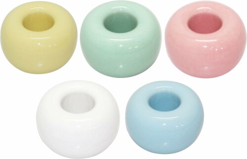 オーディオファン 歯ブラシ置き ペン立て セラミック おしゃれ かわいい パステルカラー 5色セット 製品サイズ約45mm×厚さ28mm 内径約15mm セラミック歯ブラシホルダーのパステルカラー5色セットです。 カラー:グリーン・ホワイト...