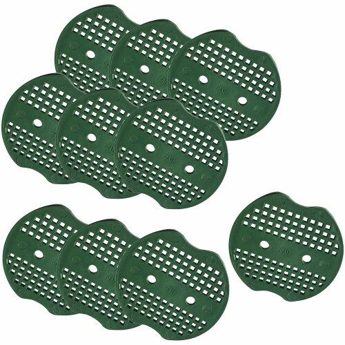 セフティー3(Safety-3) ピン押えパット 防草シート・農業ビニール等の固定に 7cm 10個 10個入 パッドサイズ:約70×60mm パッド厚さ:約2mm カラー:グリーン 入数:10枚 材質:ポリプロピレン コの字ピン ■Uピン...