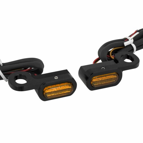 HDBUBALUS バイク 12V LED ターンシグナル インジケータ ウインカー ハーレー ツーリング FLHR ソフテイル用 A-ブラック 1.対応車種:油圧クラッチ付きのHarley Touring Models 2014-2020...