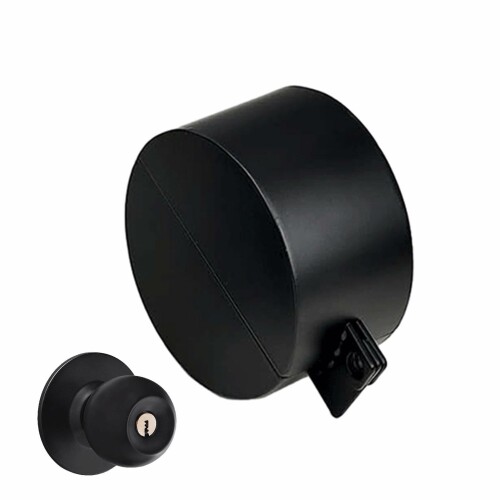 ドアハンドルカバーロック | ドアノブや蛇口用の頑丈なロックカバー - ユーティリティルーム、倉庫、リビングルーム、寝室、水栓のドアロック交換部品 Koyoyo ?しっかりしたセキュリティ: 強力で頑丈な保護を提供するこれらのドアノブロック...