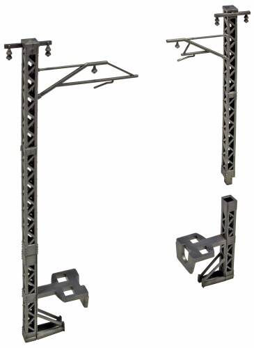 カトー(KATO) Nゲージ 単線ラーメン架線柱 12本入 23-058-1 鉄道模型用品 実物のトラス構造を忠実に再現した鉄製架線柱です。 カーブ鉄橋、単線デッキガーダー曲線鉄橋の演出に欠かせない架線柱です。 地方私鉄や新幹線の高架などに...