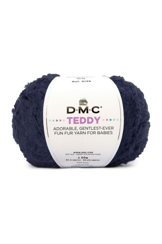 DMC ファーヤーン TEDDY テディ 並太 90m 50g玉 #323 ネイビー系 8139 TEDDY(テディ)は落ち着いたパステルカラーで柔らかく、テディベアのような質感のナイロン100%のファーヤーンです。 入数:1玉約90m/約...