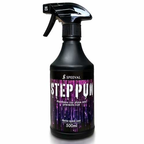 SPEEVAL STEPPUN 鉄粉除去剤 プロ仕様 ブレーキダストクリーナー ボディ ホイール 簡単施工 洗車 中性 大容量 500ml (500ml, 香料あり) ?【わずか30秒で速攻反応!頑固な鉄粉を撃退】洗車だけでは落としきれない...