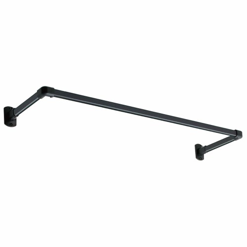 TOSO ハンギングバー 正面付 Cタイプセット ブラック W900mm×D150mm H-1 仕上げ:ブラック 許容荷重:10kg レール外径(最大部分):26.5mm サイズ:幅900mm×奥行150mm 本体バー・天井吊りポール:アル...