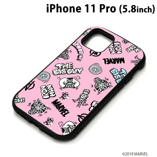 (C)MARVEL 「MARVEL」のキャラクターデザインのハイブリッドタフケースです。 MIL規格（MIL-STD-810G)の2項目、落下、振動に準拠した試験をクリアした、耐衝撃＆耐振動設計。 薄くて耐久性に優れたポリカーボネイトと手に...