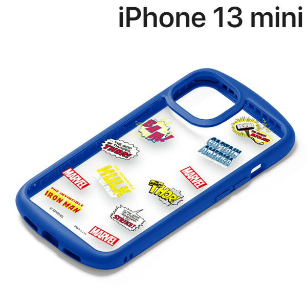 (C)MARVEL 「MARVEL」デザインのiPhone本体の色を生かせるクリア仕様のiPhone 13 mini用のガラスタフケースです。 背面にシールや写真を入れて自分好みにカスタマイズすることもできます。 MIL規格（MIL-STD...