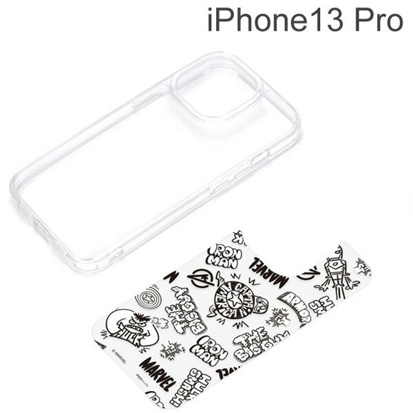 (C)MARVEL 「MARVEL」キャラクターデザインのシートとセットになった抗菌仕様のiPhone 13 Pro用 抗菌ハイブリッドケースです。 シートは気分に合わせてカスタマイズが可能です。 耐久性のあるポリカーボネイトとしなやかなT...