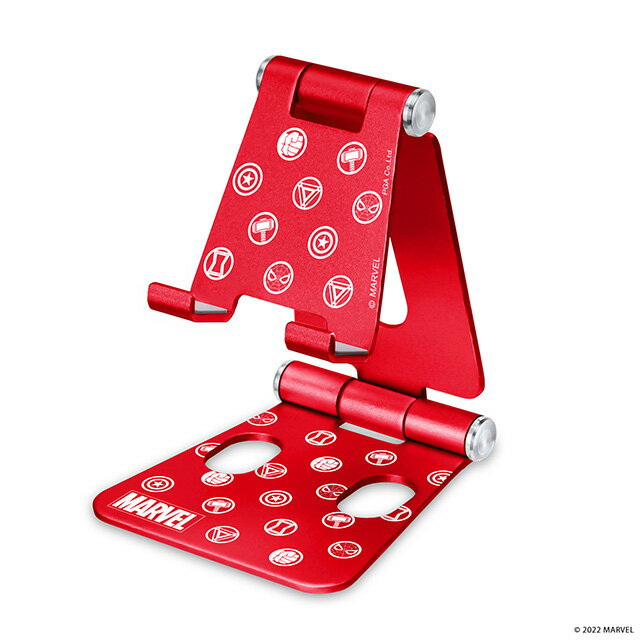 ★メール便不可商品★※メール便を選択された場合は宅配便に変更（送料も変更）して発送します (C)2022 MARVEL 「MARVEL」キャラクターのアイコンがモチーフの重厚感のあるアルミ素材で持ち運びにも便利な折りたたみタイプのスマートフ...