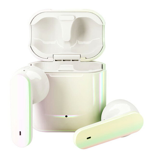 ★メール便不可商品★※メール便を選択された場合は宅配便に変更（送料も変更）して発送します オーロラ加工を施した煌びやかなデザインの完全ワイヤレス ステレオイヤホン インナーイヤータイプです。 省電力、高速通信のBluetooth 5.3を搭...