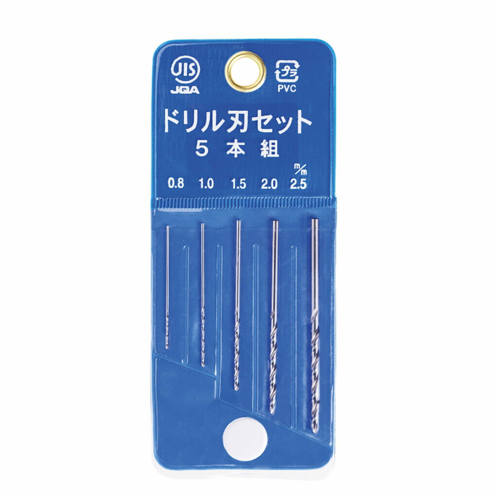 L-7B ドリル刃セット 5本組 ミネシマ ※追跡可能メール便 ※大変申し訳ございませんが現在、【北海道、沖縄は配送不可】となっております。 ※ 画像はイメージです。ピンバイス用のドリル刃5本セット。（0.8mm、1.0mm、1.5mm、2...