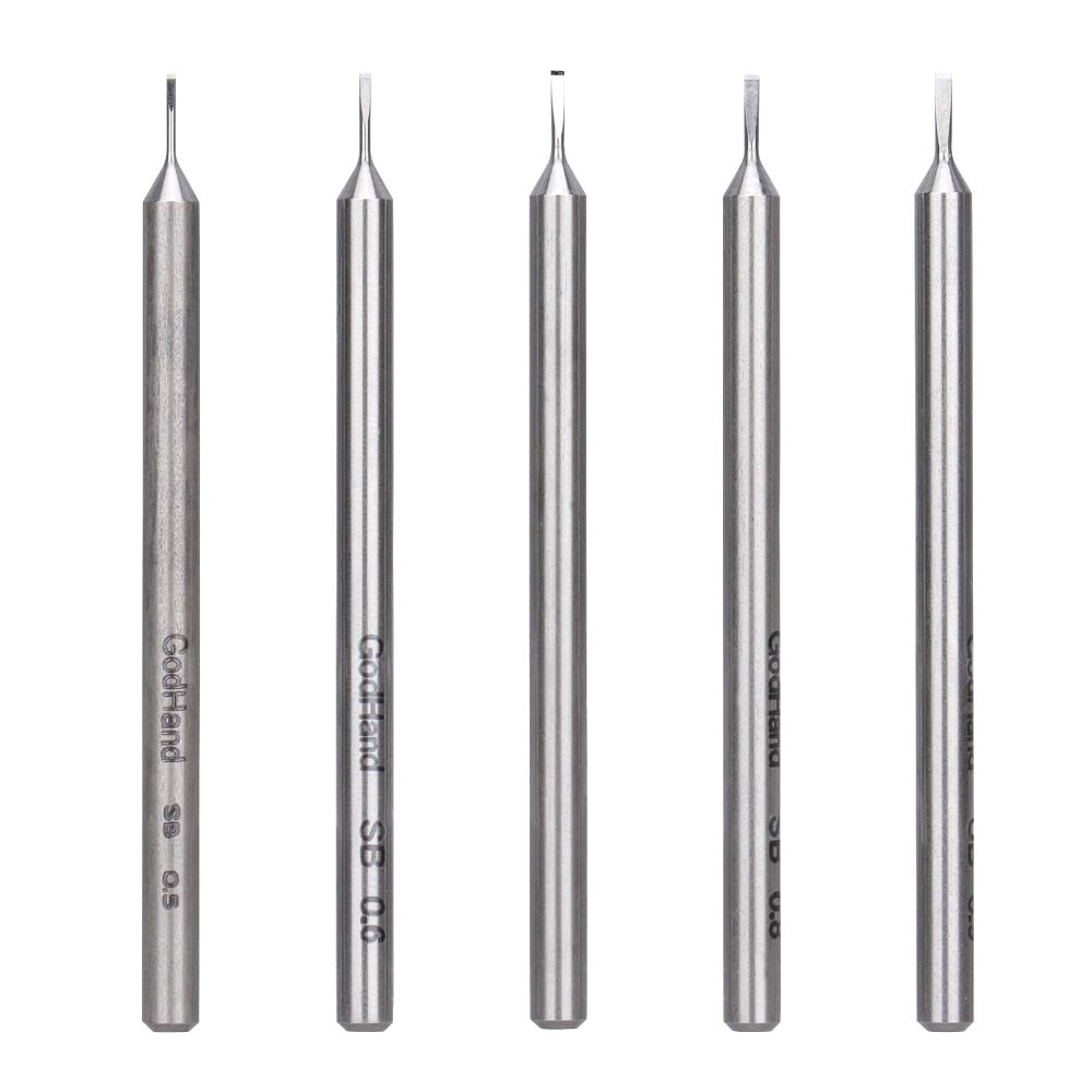 GH-SB-05-09 スピンブレード 0.5mm〜0.9mm 5本セット ゴッドハンド ※追跡可能メール便 ※大変申し訳ございませんが現在、【北海道、沖縄は配送不可】となっております。 ■画像はイメージです。■パッケージ不良（スレやへこみ...