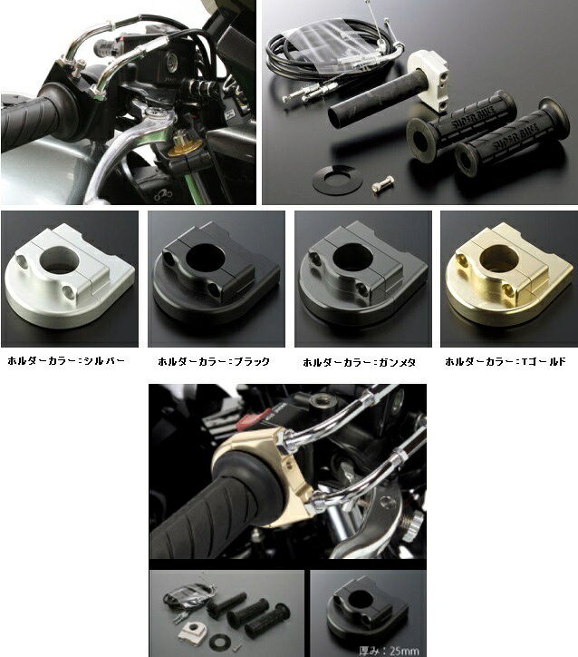 【適合車種】GSX-S1000/GSX-S1000F【適合年式】15〜16年zero201264メンテナンス性に優れる分割タイプボルト二本で簡単にホルダーを外せる為、ワイヤーへの注油やレースでのアクシデント時に取り外しを容易にできるメリット...