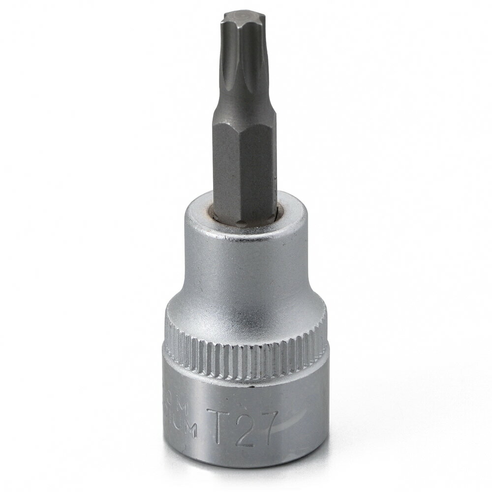 【適合】汎用ヘクサロビュラ（トルクス）のソケット単品。差込角3/8インチ（9.5mm）に対応。サイズ：T-27差込角：3/8インチ（9.5mm）長さ：48mm【商品名】ヘクサロビュラ（トルクス） ソケット T-27 差込角3/8インチ【商品...