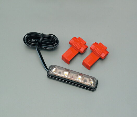 【適合】デイトナ製63277補修パーツkey：ライセンスランプ※広角照射4LEDランプ（本体58mm×15mm）×1、結線コネクター×2が1セット。【商品名】4LEDランプ単体（63277用）【商品番号】D2-63278【メーカー】DAYT...