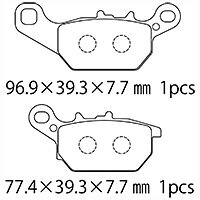 【適合】汎用タイプ：フロント用スタンダードパッドは優れた制動力、コントロール性、耐摩擦性と低いローター攻撃性は、ノーマルを凌いだ普及版モデルです。ISO 9002認証済【素材】カッパーフリー（銅フリー）磨材主な適合車種：アクシスZ SED7...