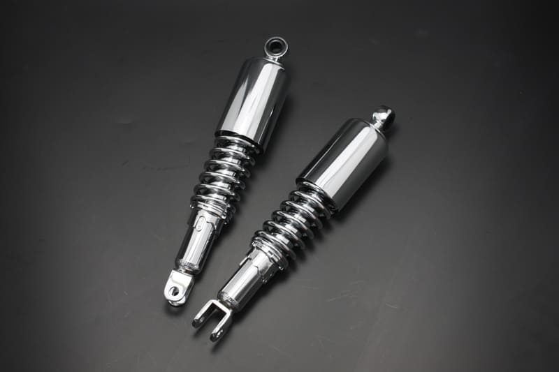 商品説明： ・純正サスペンションをモチーフにしたスタイル。 ・スプリングレートや減衰特性も各車種専用設定。 ・外観は美しいクロームメッキ仕上げを採用。 ・車種専用のボルトオン設計。 仕様： ・自由長：320mm ・アッパーマウント：16mm...