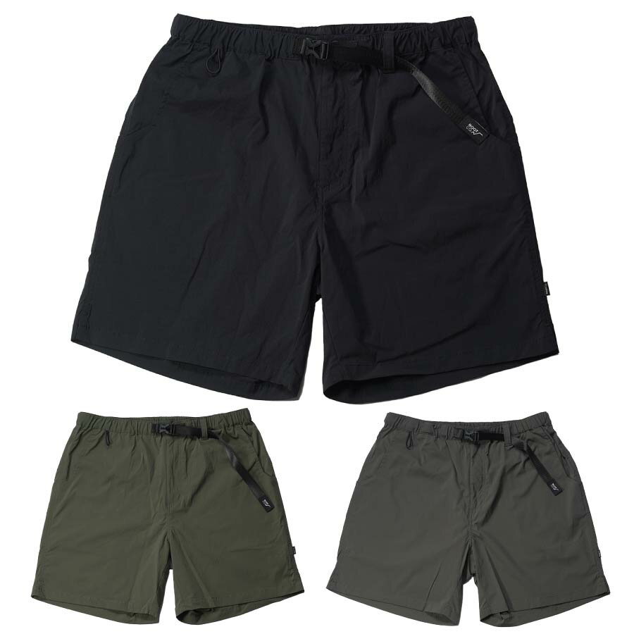 バックル付きのウェビングベルト（ウエスト）＆ジッパーフライ採用。キャンプやハイキングはもちろん日常使いを想定したアウトドアショーツ。※お客様都合によるサイズ交換・色変更・返品はお受けできません※製品により仕上りサイズに多少の誤差があります特...