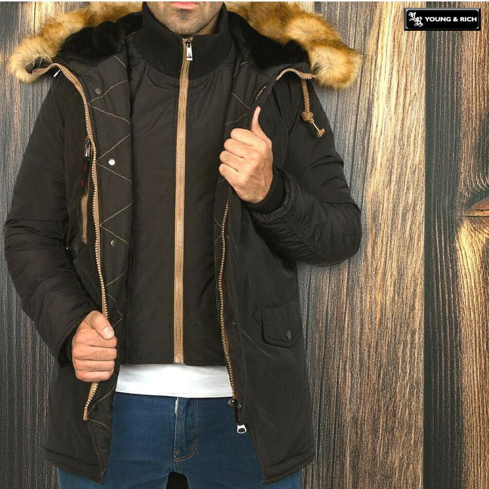 【Young&Rich】 ボリュームたっぷりの中綿でとても温かいです。 ベストを重ね着したようなデザイン。ファスナーで取り外し可能です。フードの内側には肌触りのよいボア付き。ファーとフードは取り外し可能。 【ヨーロッパサイズ】 【実寸サイズ...