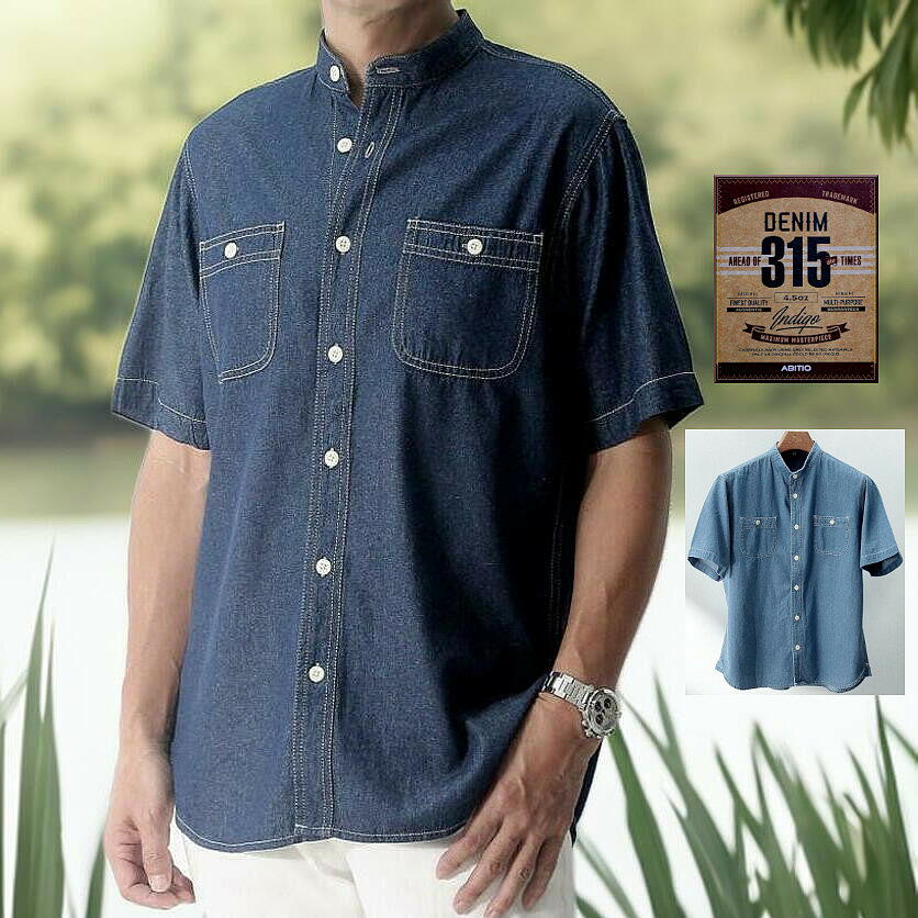 バンドカラー半袖シャツです。 シルエットはゆったりでルーズフィット。 綿100％の天然素材。 カラーは2色展開です。 【日本サイズ】 【実寸】　　 M:肩幅46.5　バスト116　着丈71　袖丈25 L: 肩幅47　 バスト117　着丈72...