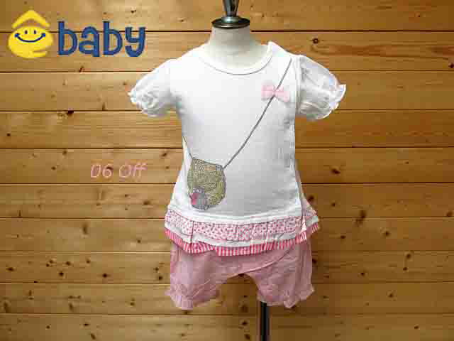 素材：綿100％ 　　【部分使】（基布）綿100％ （柄部分）綿80％レーヨン10％ポリエステル10％ 　　【リブ】綿95％ポリウレタン5％ 　　　 メーカー希望小売価格はメーカー商品タグに基づいて掲載しています人気の上下着てる風ロンパース...