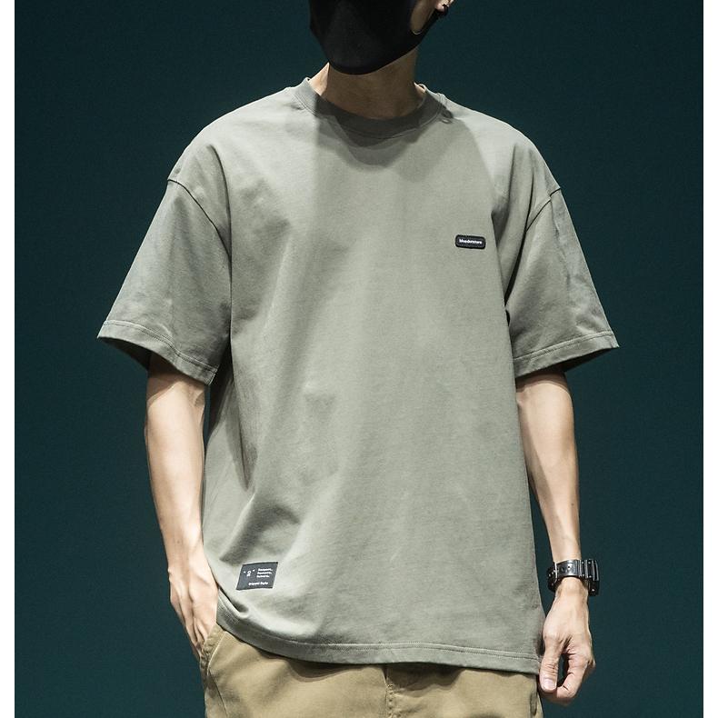 Tシャツ メンズ 半袖 ロゴT ワンポイント マーク入り 英文字 シンプル 個性 アメカジ クルーネック 春夏 新作 大きいサイズ きれいめ 100％綿 お兄系 カッコイイ【サイズ：cm】M ：肩幅51　胸囲108　着丈70　袖丈19L ：...