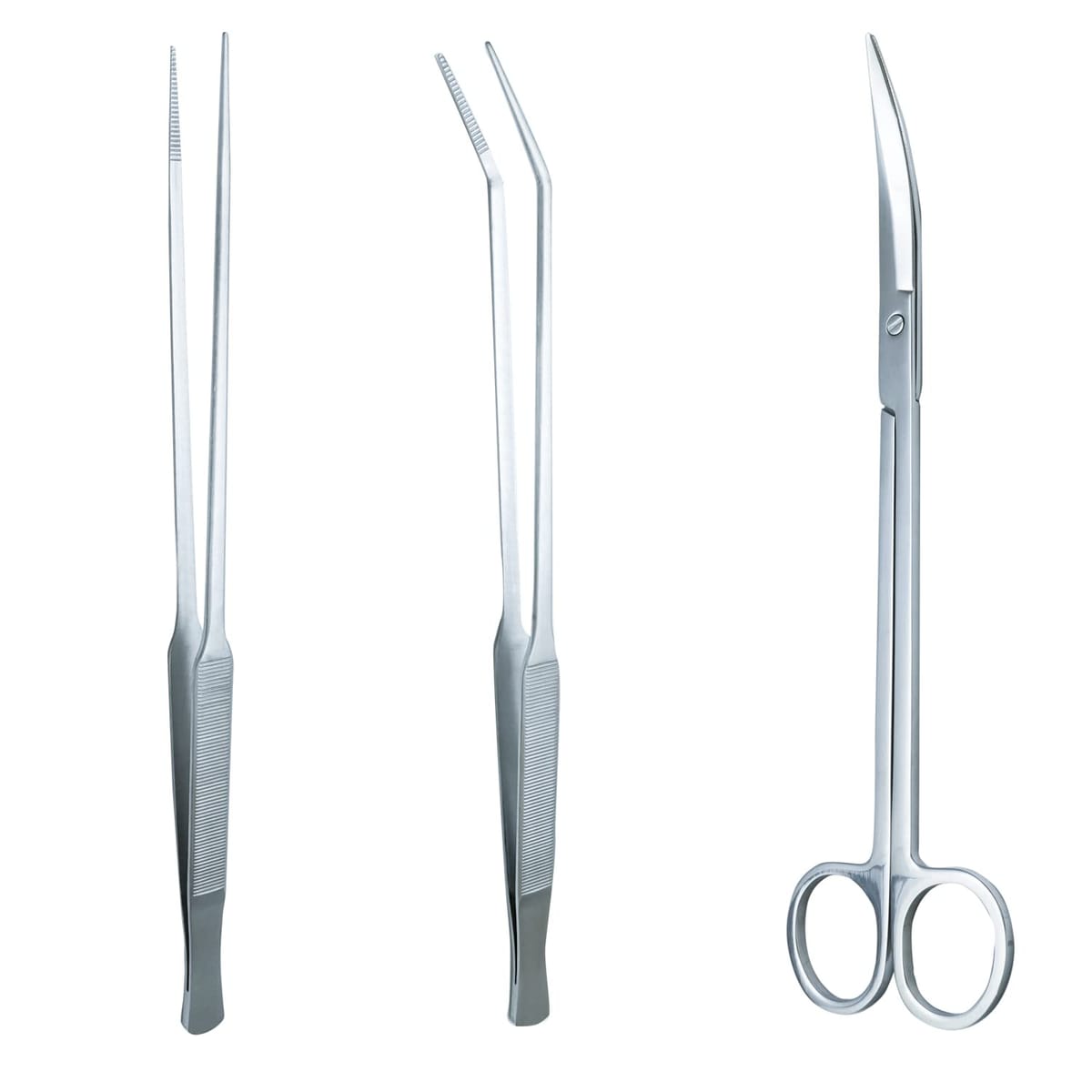 ✅【　 オールインワンセット 　】 ストレートタイプ、カーブタイプのピンセットと水草トリミング用のカーブハサミのセットです。ピンセット、ハサミの長さはいずれも25cmです。水草のメンテナンスに必要なオールインワンのセットですので、すぐに作業...