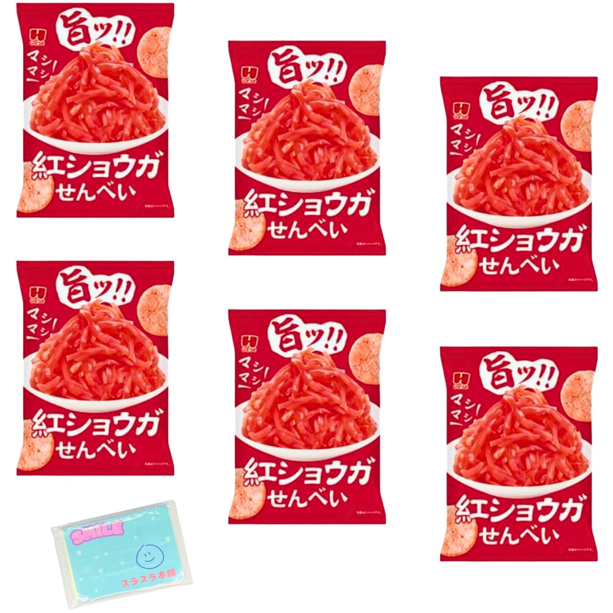 ひざつき製菓 紅ショウガせんべい 32g ×6袋セットです。生地に紅ショウガをふんだんに練り込み、さくっと揚げた後に紅ショウガパウダーをふりかけました。濃厚な紅ショウガ感が味わえるサクサクの揚げ煎餅です。 ひざつき製菓 紅ショウガせんべい ...