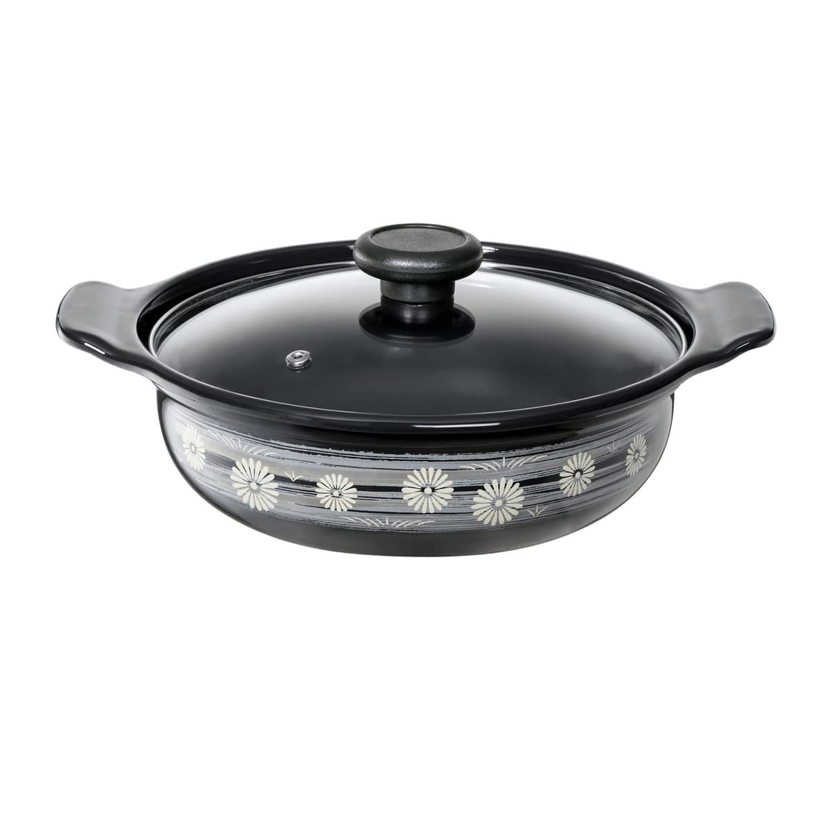 サイズ(約):23.8×28.8×11.2cm、容量:2.2L本体重量(約):1000g素材・材質:本体/ほうろう用鋼板、表面加工/ほうろう加工、ツマミ/メラミン樹脂、フタ/全面物理強化ガラス生産国:インドネシア対応熱源:ガス火、IH 20...